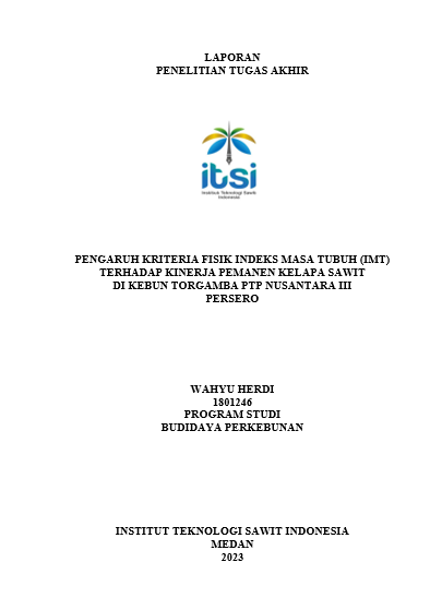 Repository | Institut Teknologi Sawit Indonesia :: OPAC